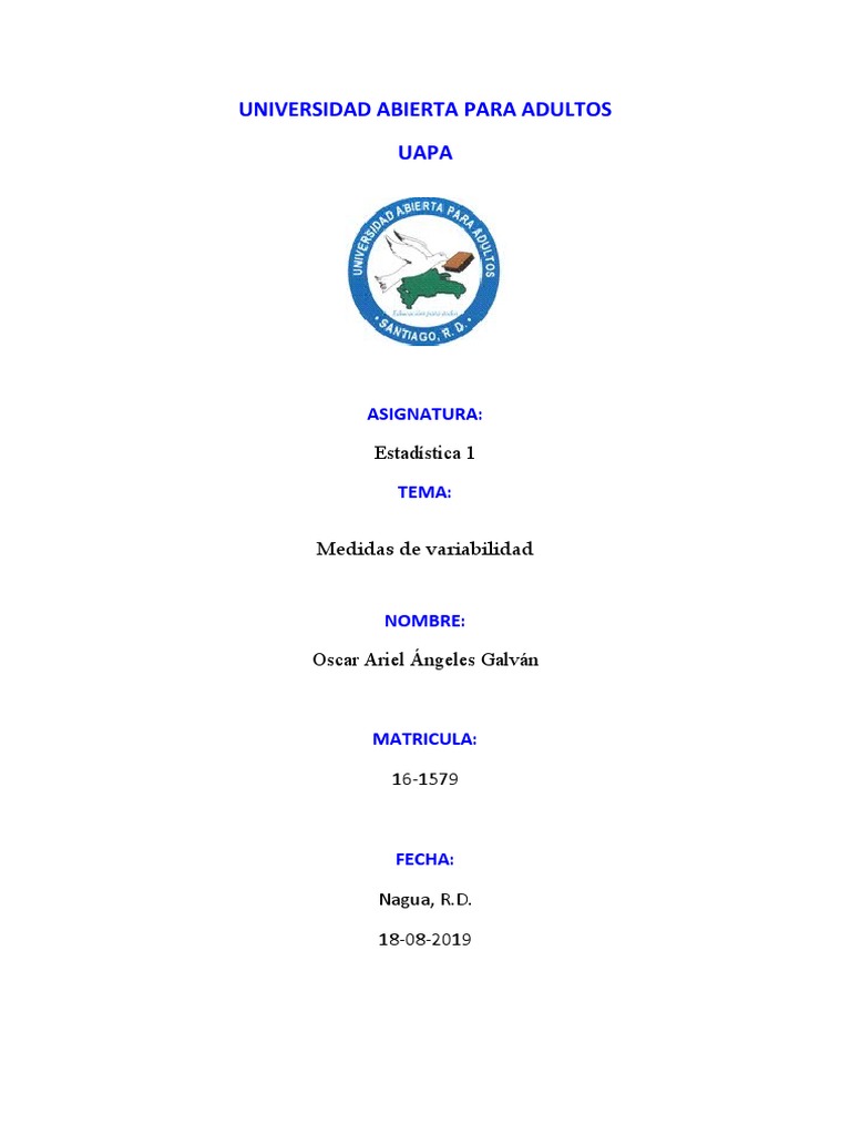 Tarea 5 Estadistica 1 Oscar | Download Free PDF | Desviación Estándar ... Tarea 5 Estadistica 1 Oscar | Download Free PDF | Desviación Estándar ...