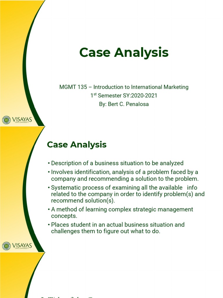 Case Analysis | PDF | Swot Analysis | Economies
