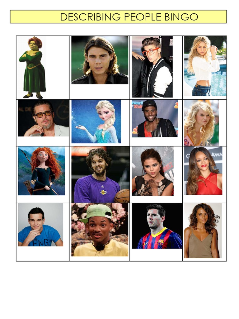Describing People Bingo | PDF