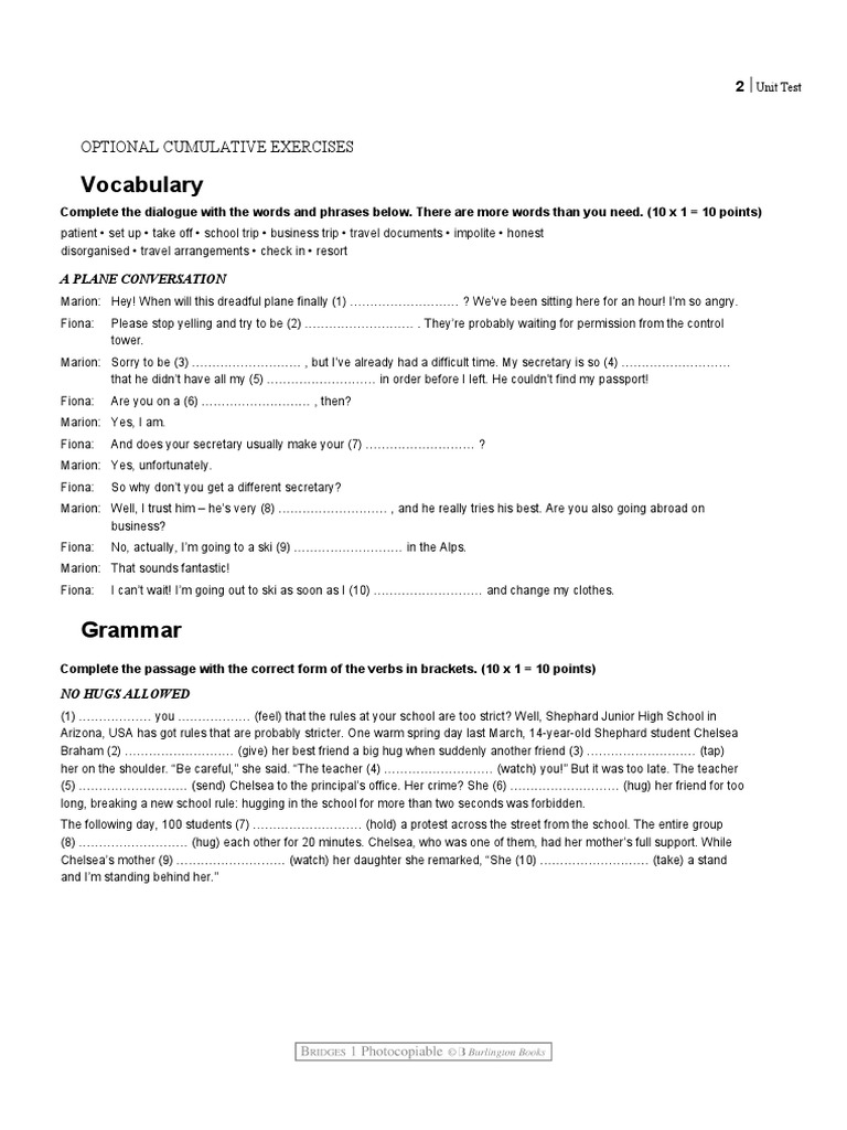2 Unit Test | PDF | Linguistics