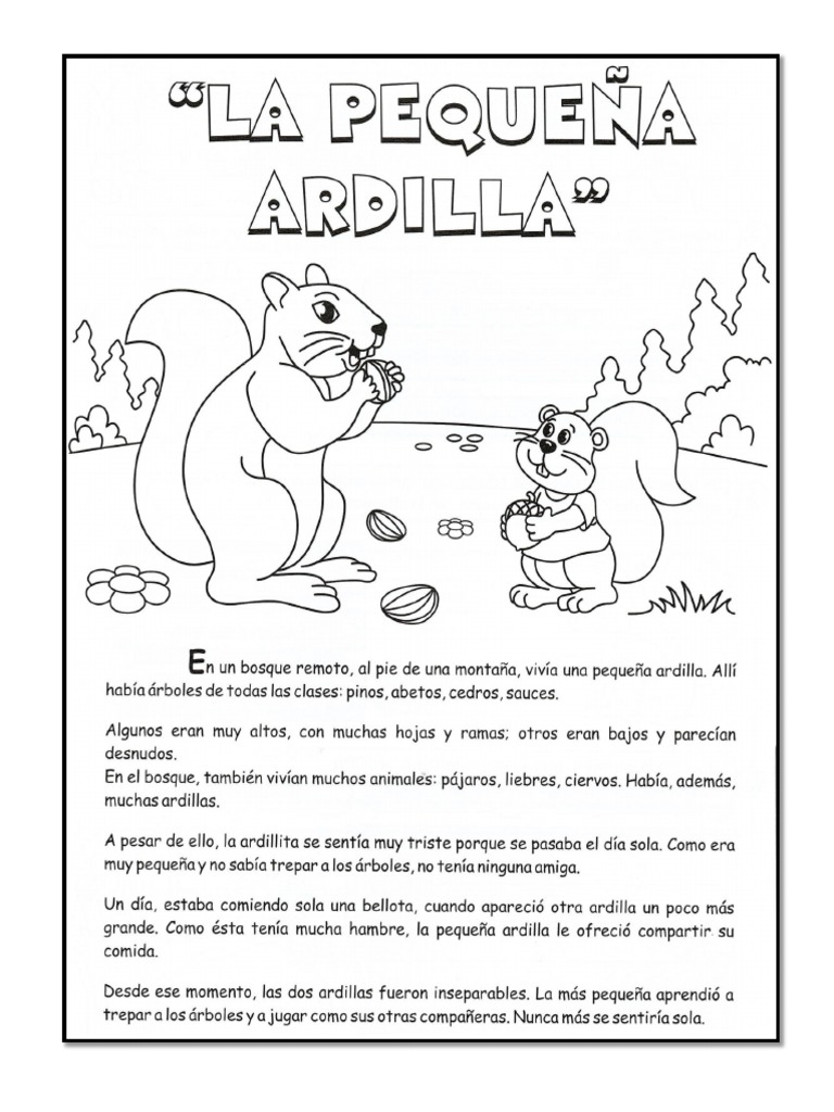 Lectura L Pequeña Ardilla | PDF