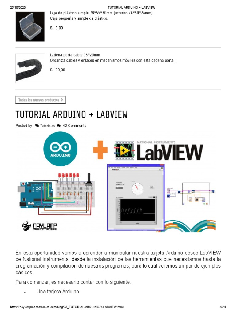 Tutorial Arduino Labview Pdf Arduino Entorno De Desarrollo 