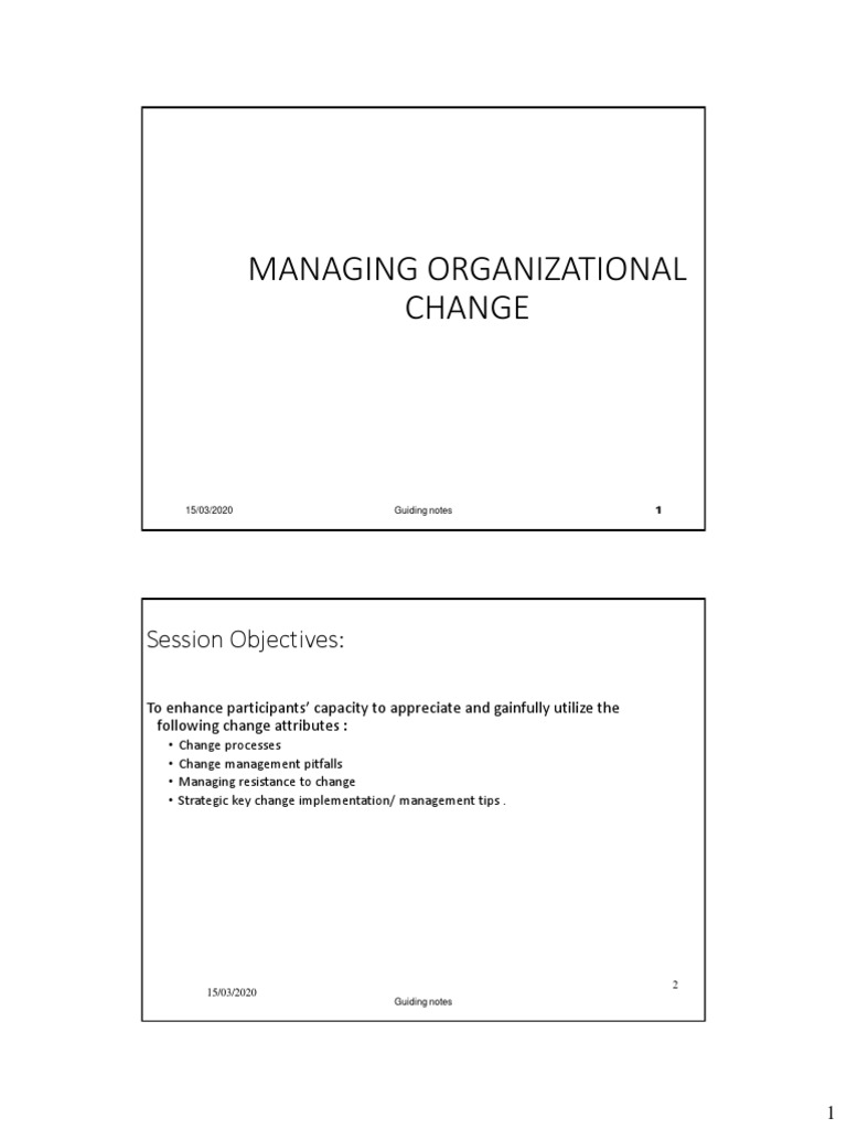 Change Management | PDF | Change Management | Organizational Structure