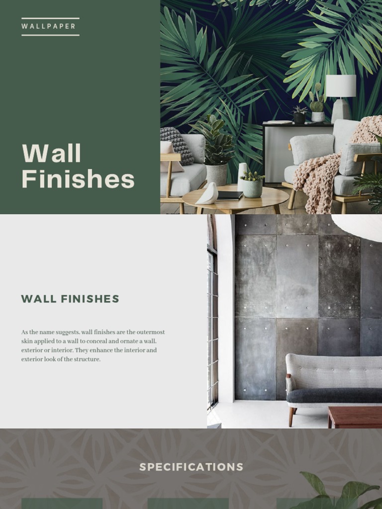 Wall Finishes PDF | PDF | Wall | Plaster