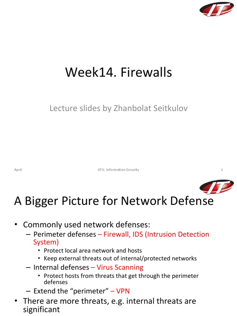14-Firewalls 2020 | Download Free PDF | Firewall (Computing) | Transmission Control Protocol