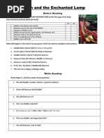 Aladdin and The Magic Lamp Esl Printable Reading Comprehension ...