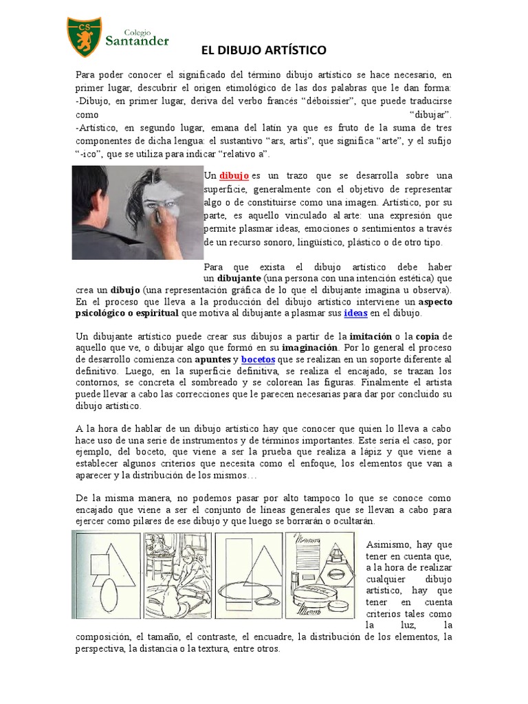 Proceso y Técnicas del Dibujo Artístico | PDF | Dibujo | Ciencia cognitiva