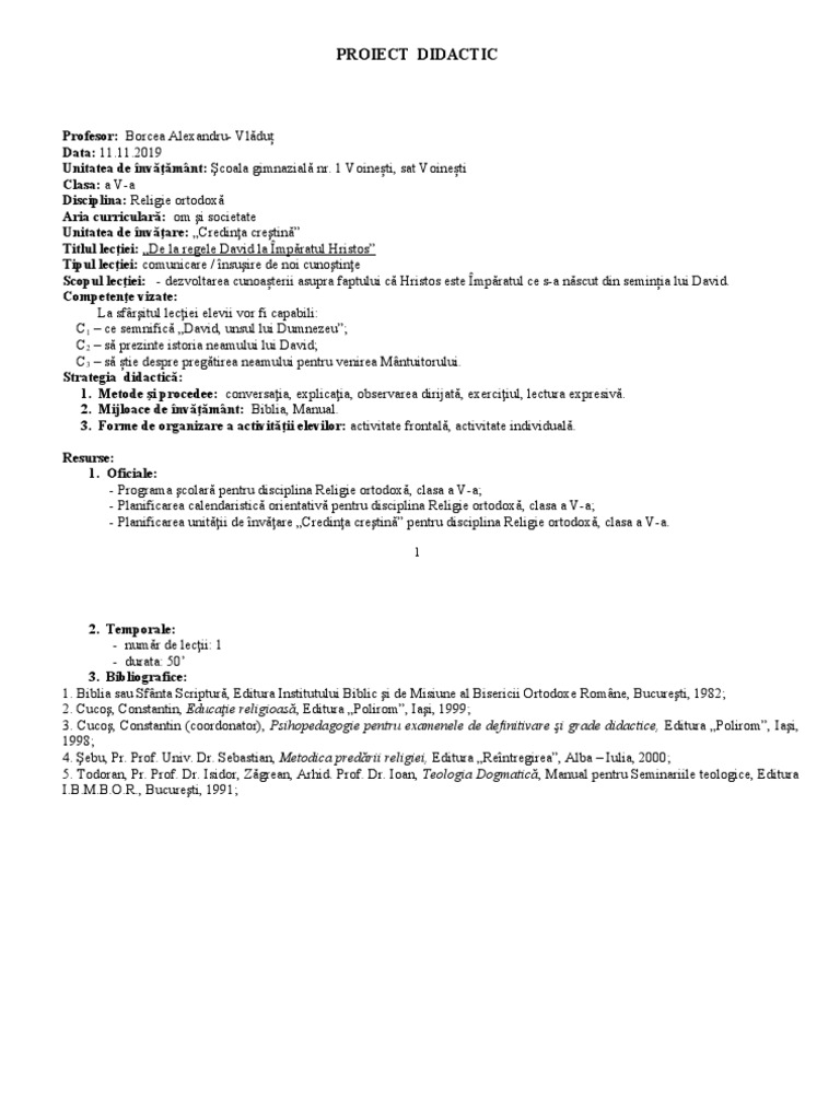 De La Regele David La Împăratul Hristos | PDF