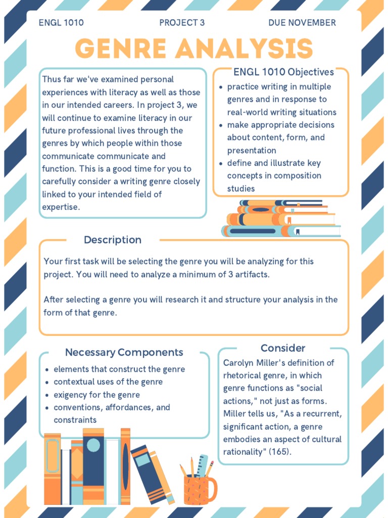 Engl 1010 Project 3 Genre Analysis Assignment Sheet | PDF | Genre ...