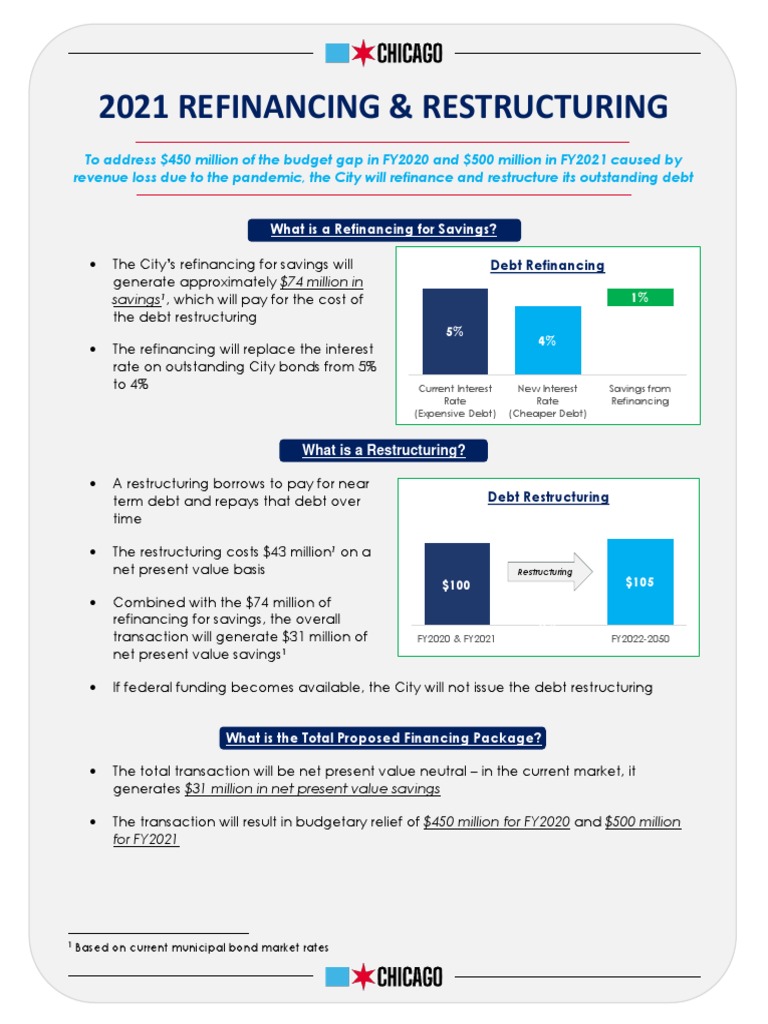 City Refunding One-Pager | PDF | Refinancing | Debt