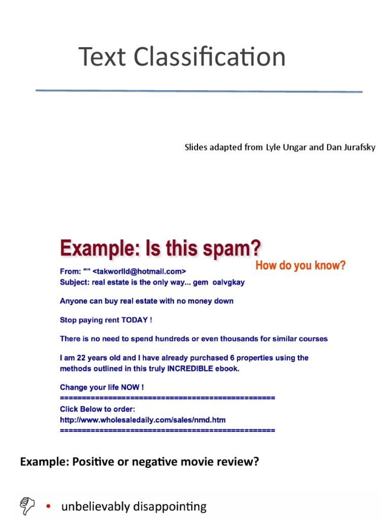 Text Classification Techniques | PDF | Statistical Classification ...