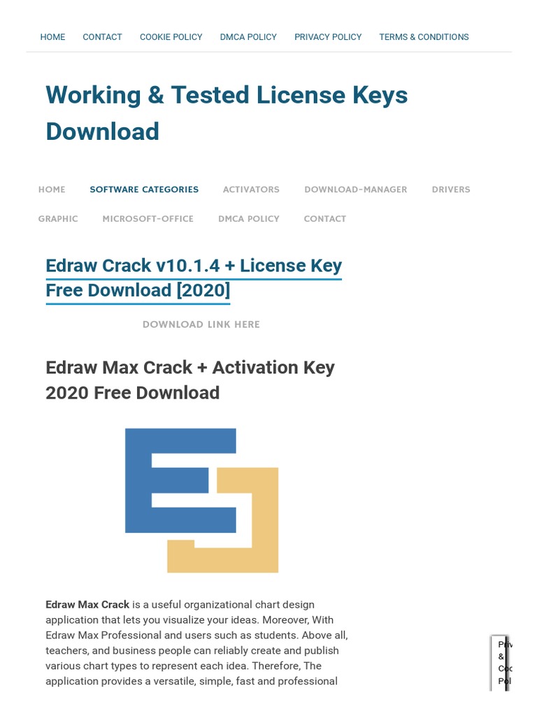 Edraw Crack v10.1.4 + License Key Free Download (2020) PDF | PDF | Icon ...