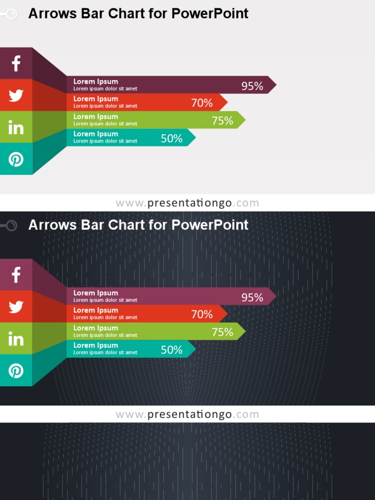 Arrows Bar Chart PGo 16 - 9 | PDF