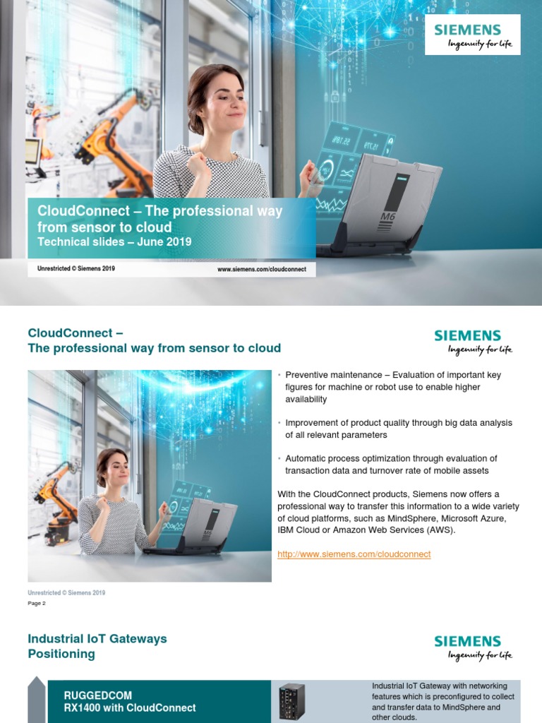Cloudconnect - The Professional Way From Sensor To Cloud: Technical Slides - June 2019 | PDF ...