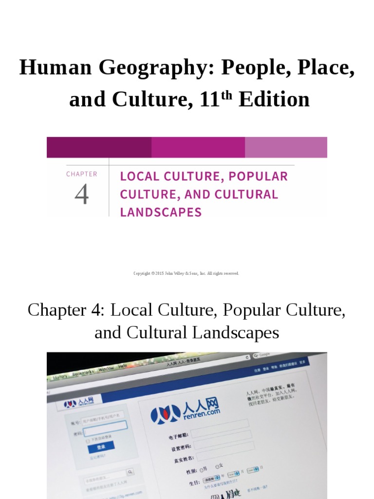 Human Geography: People, Place, and Culture, 11 Edition | PDF ...