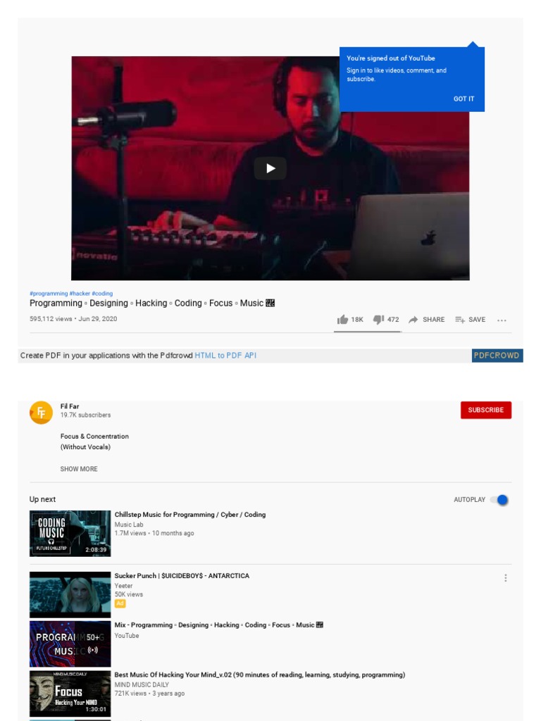 Programming Designing Hacking Coding Focus Music | Download Free PDF ...