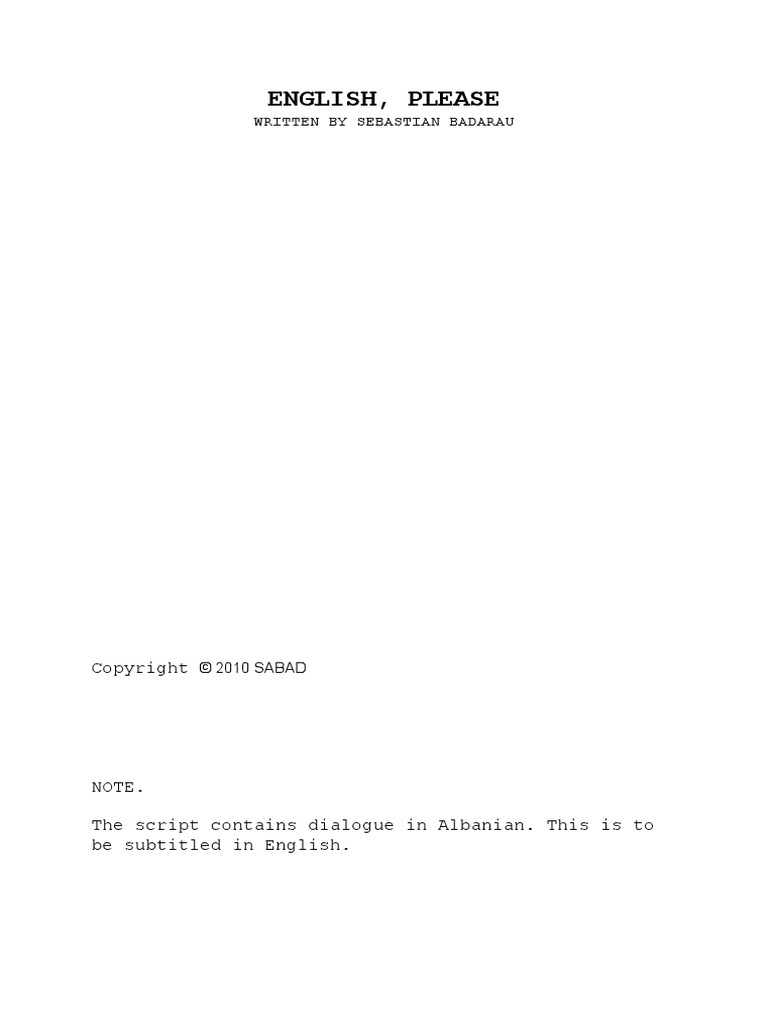 English, Please: Written by Sebastian Badarau | Download Free PDF ...