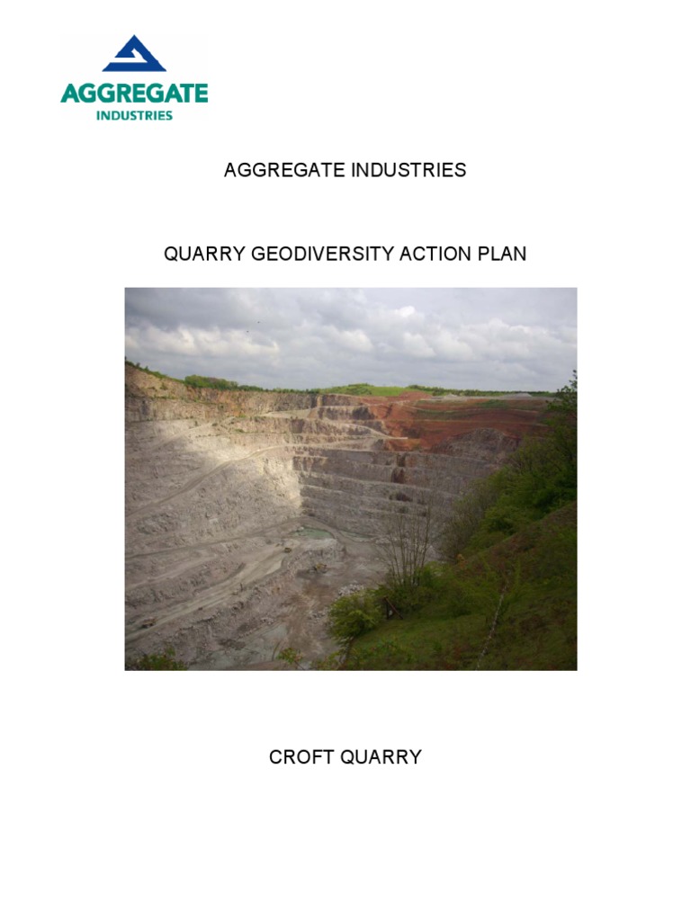 Aggregate Industries Quarry Geodiversity Action Plan - Croft Quarry ...