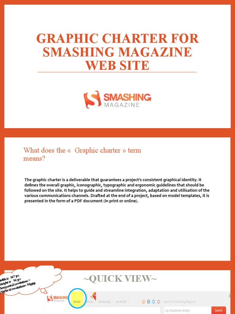 Graphic Charter For Smashing Magazine Web Site | PDF | Typography ...