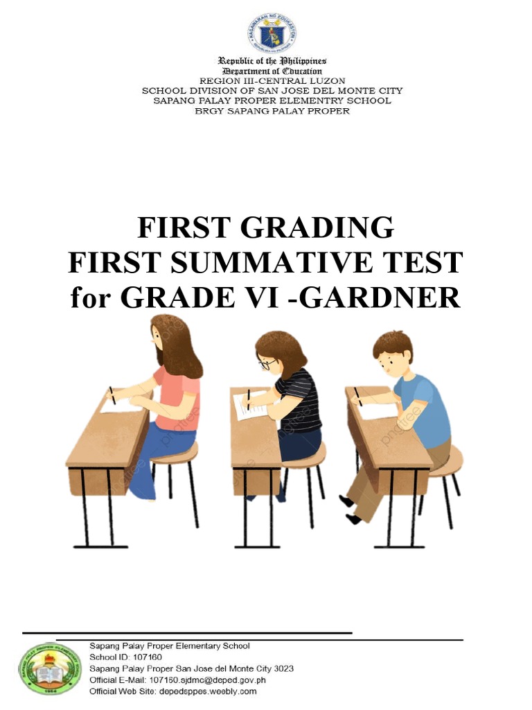 First Quarter 1st Summative Test Grade 6 | PDF
