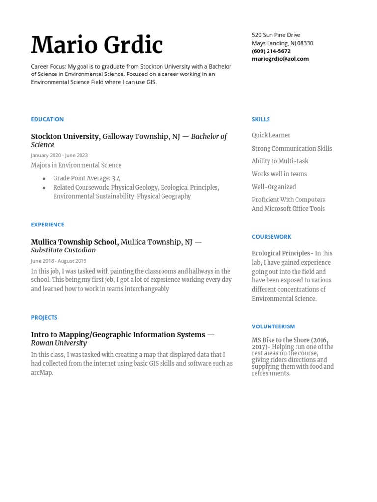 Resume For Seminar | PDF | Geographic Information System | Cognitive ...