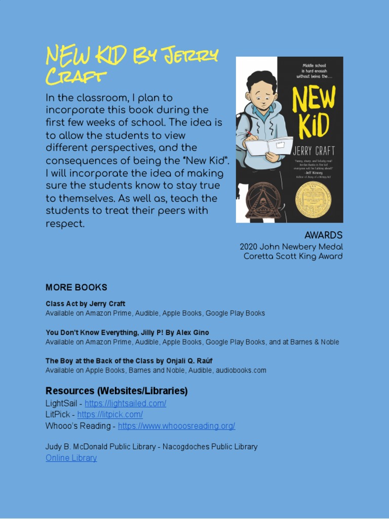 New Kid: Classroom Integration Guide | PDF