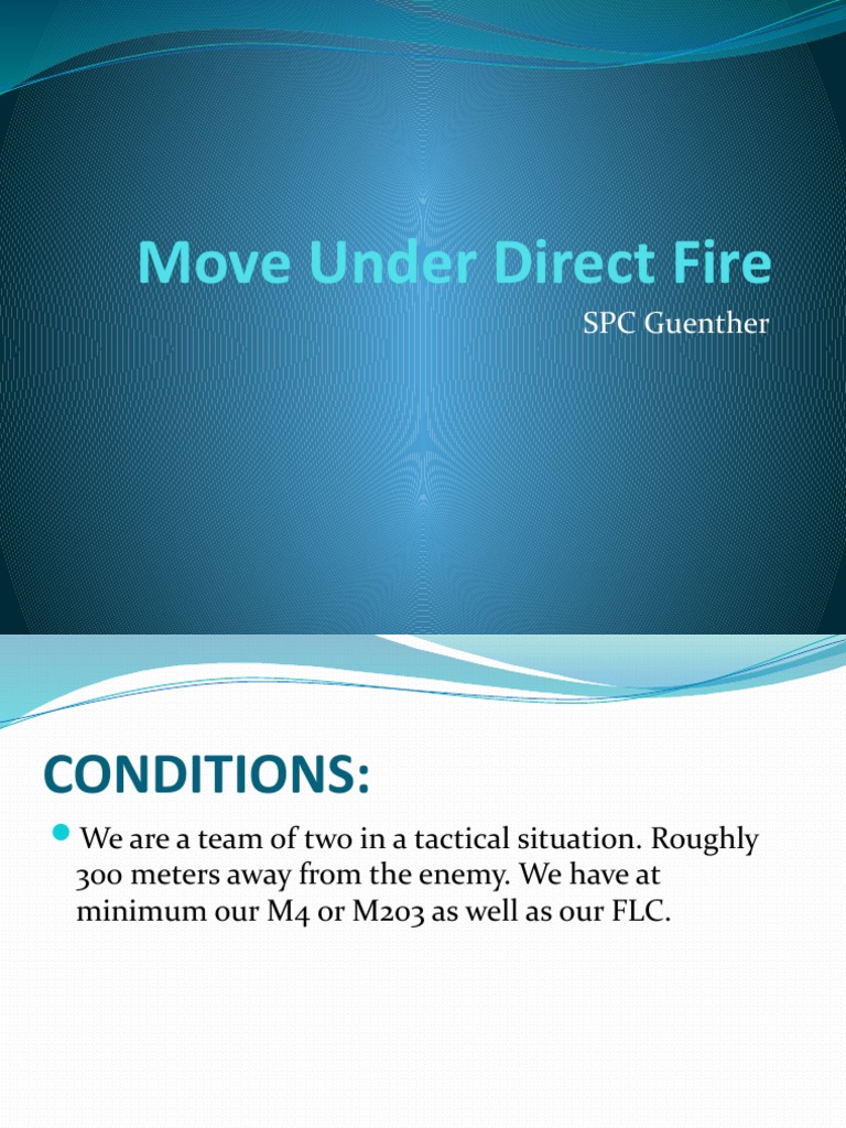 Move Under Direct Fire: SPC Guenther | PDF
