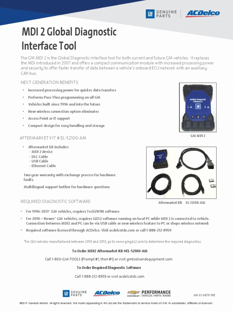 MDI 2 Global Diagnostic Interface Tool: Next Generation Benefits | PDF ...