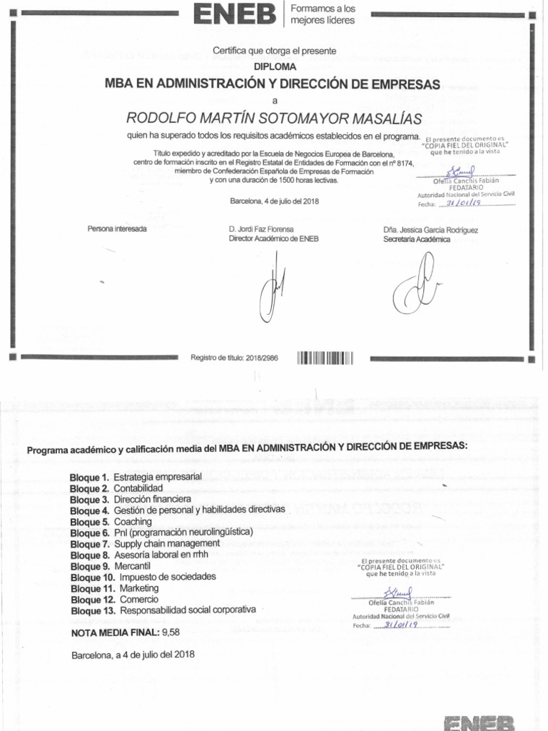 Diploma Eneb PDF | PDF