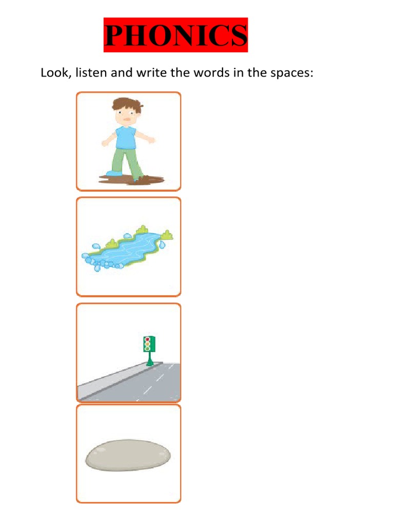 Phonics: Look, Listen and Write The Words in The Spaces | PDF