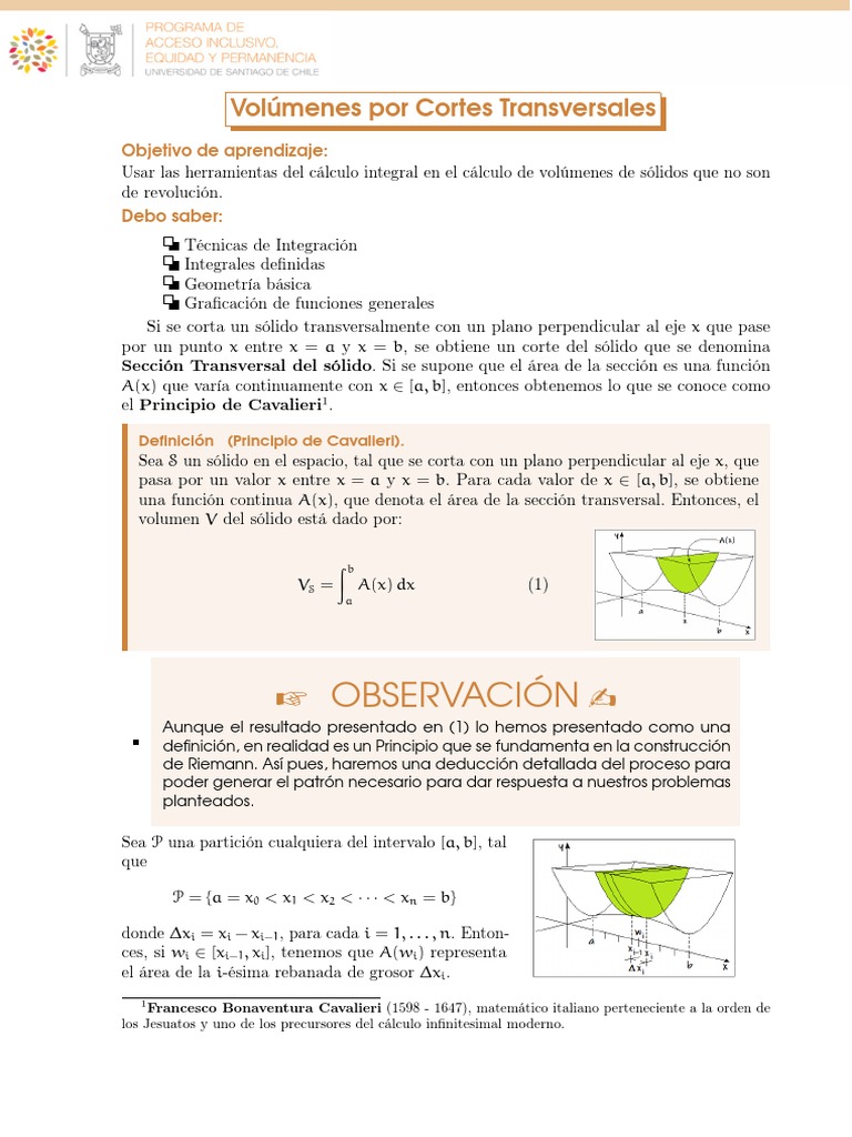 Secciones Transversales | PDF | Integral | Triángulo
