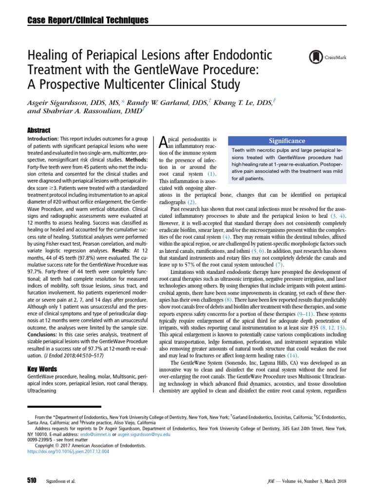 Gentle Wave PDF | PDF | Mouth | Dentistry Branches