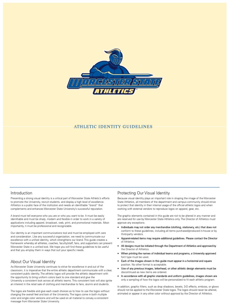 Athletic Identity Guidelines | PDF | Logos | Arial
