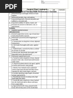 CHECKLIST Medical and Surgical Handwashing | PDF | Hand Washing | Finger