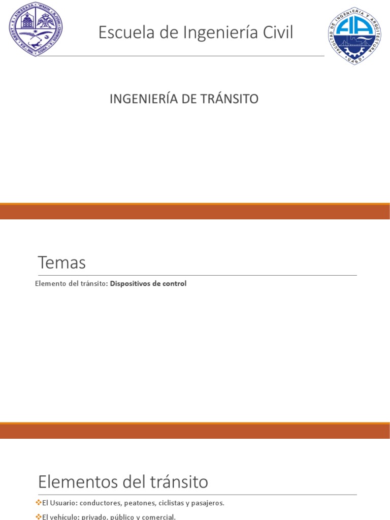 Elementos Del Transito - Dispositivos de Control PDF | PDF | Semáforo | Transporte por carretera