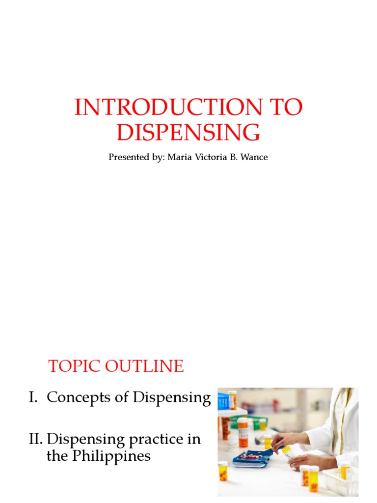 Overview of Pharmacy Dispensing Practices | PDF | Pharmacy ...