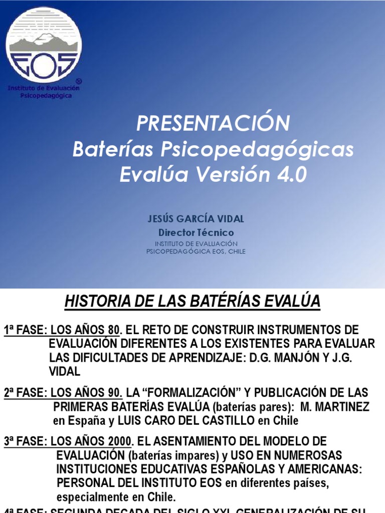 PRES - EVALÚA-4.0 CHILE - 22agosto | PDF | Atención | Aprendizaje