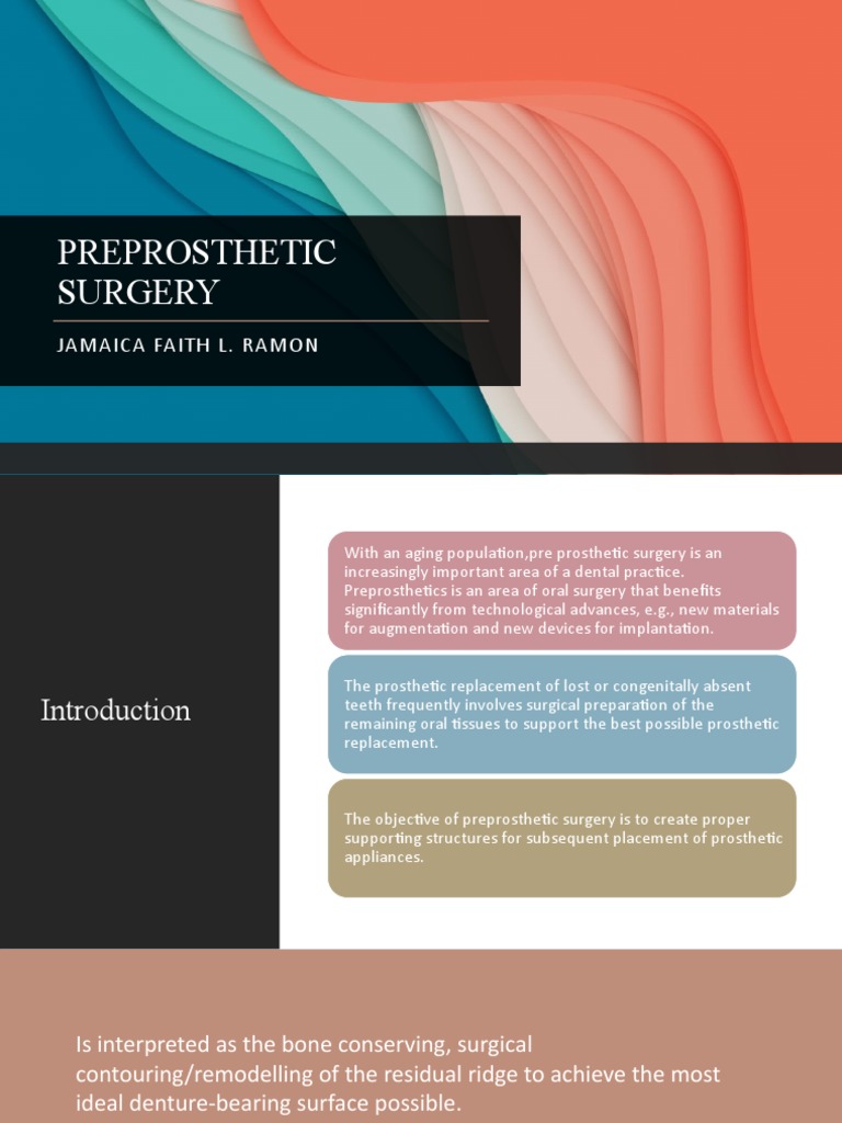 Preprosthetic Surgery Overview | PDF | Periodontology | Face