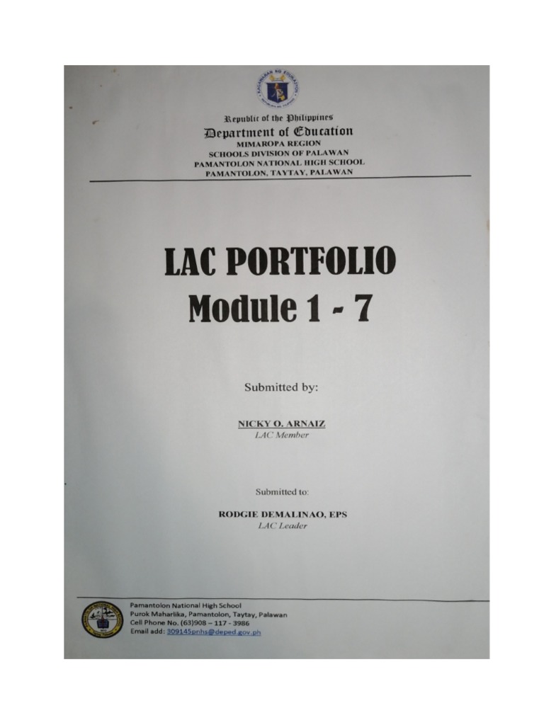 Lac Portfolio Cover Page | PDF