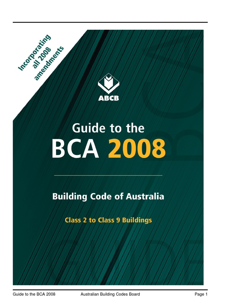 BCA2008-BCA-Guide (1) Building Code of Australia PDF | PDF | Air ...