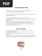 Clasificación Angle | PDF | Ortodoncia | Odontología