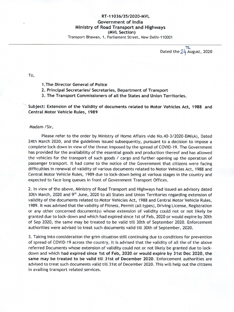Extension of The Validity PDF | PDF