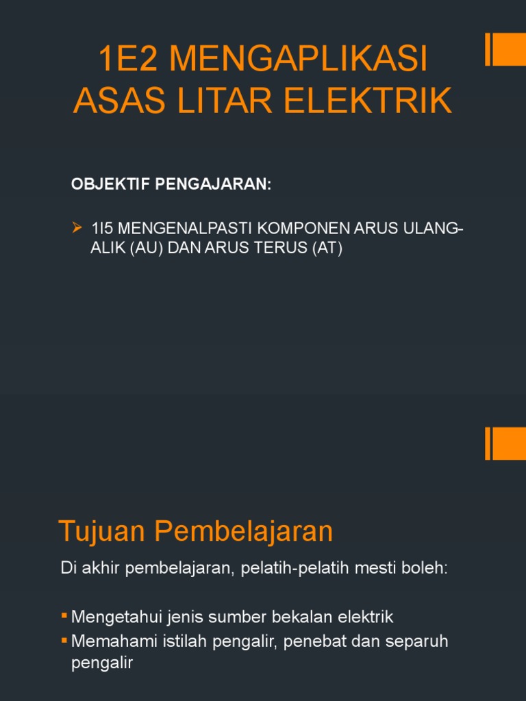 Mengenalpasti Komponen Arus Ulang Alik Dan Arus Terus | PDF