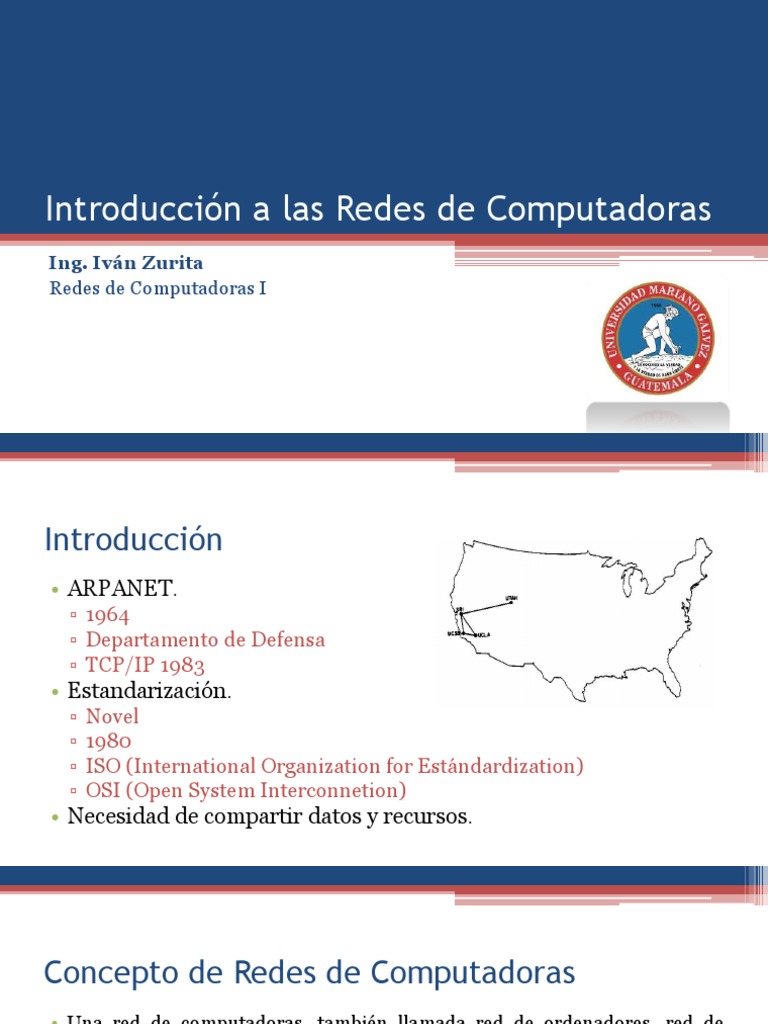 Introducción a las Redes de Computadoras: Conceptos Fundamentales y ...