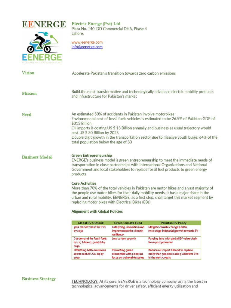 E Nerge: Electric Energe (PVT) LTD | Download Free PDF | Low Carbon ...