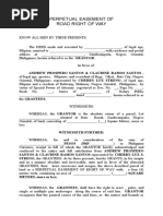 Deed of Grant for Perpetual Right of Way | PDF | Easement | Property Law