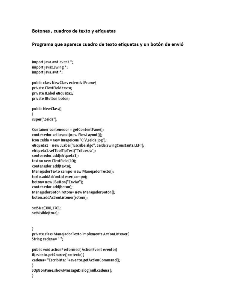 Codigos en Java Jcreator | PDF | Ingeniería de software | Modelos de ...