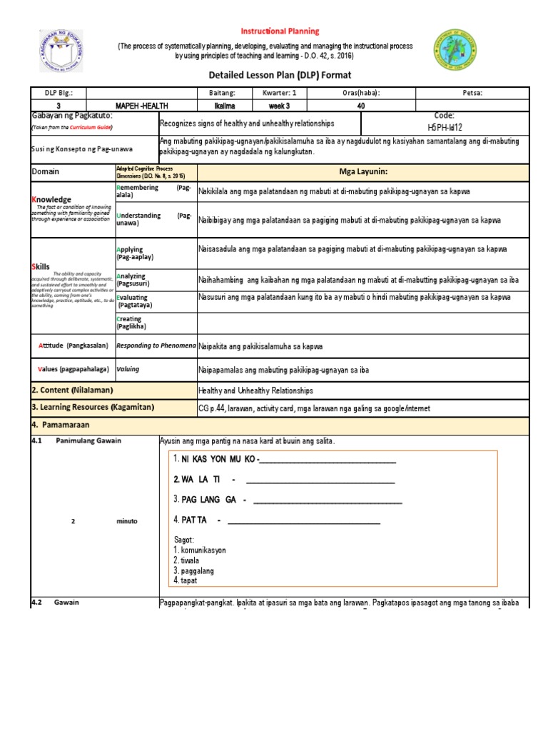 Health 5-dlp 3 | PDF