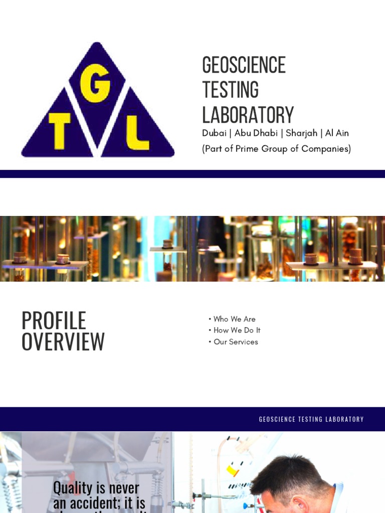 Geoscience Testing Laboratory Profile | PDF