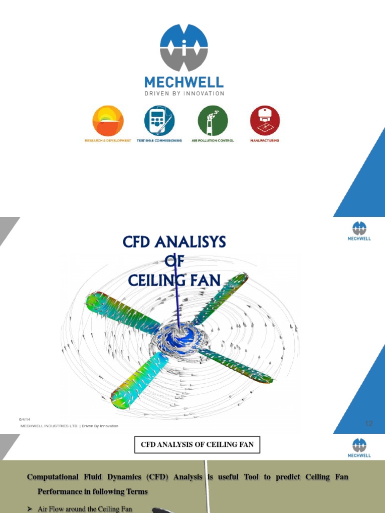 CFD Analysis of Ceiling Fan Performance | PDF | Computational Fluid ...